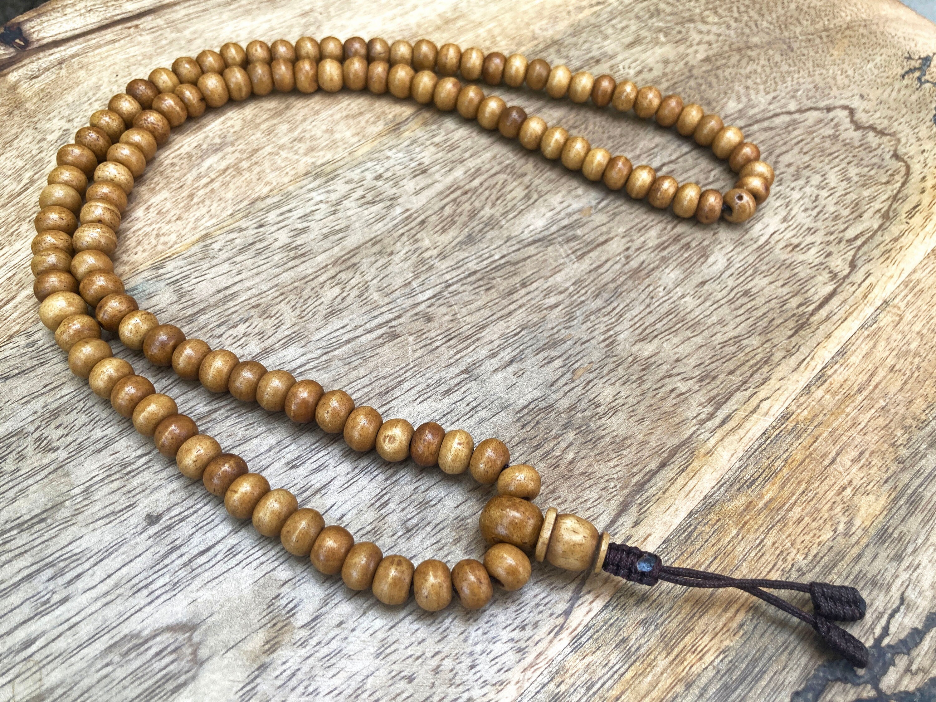 Yak Bone Tibetan Mala, Kapala Prayer Beads, Protection Necklace ...