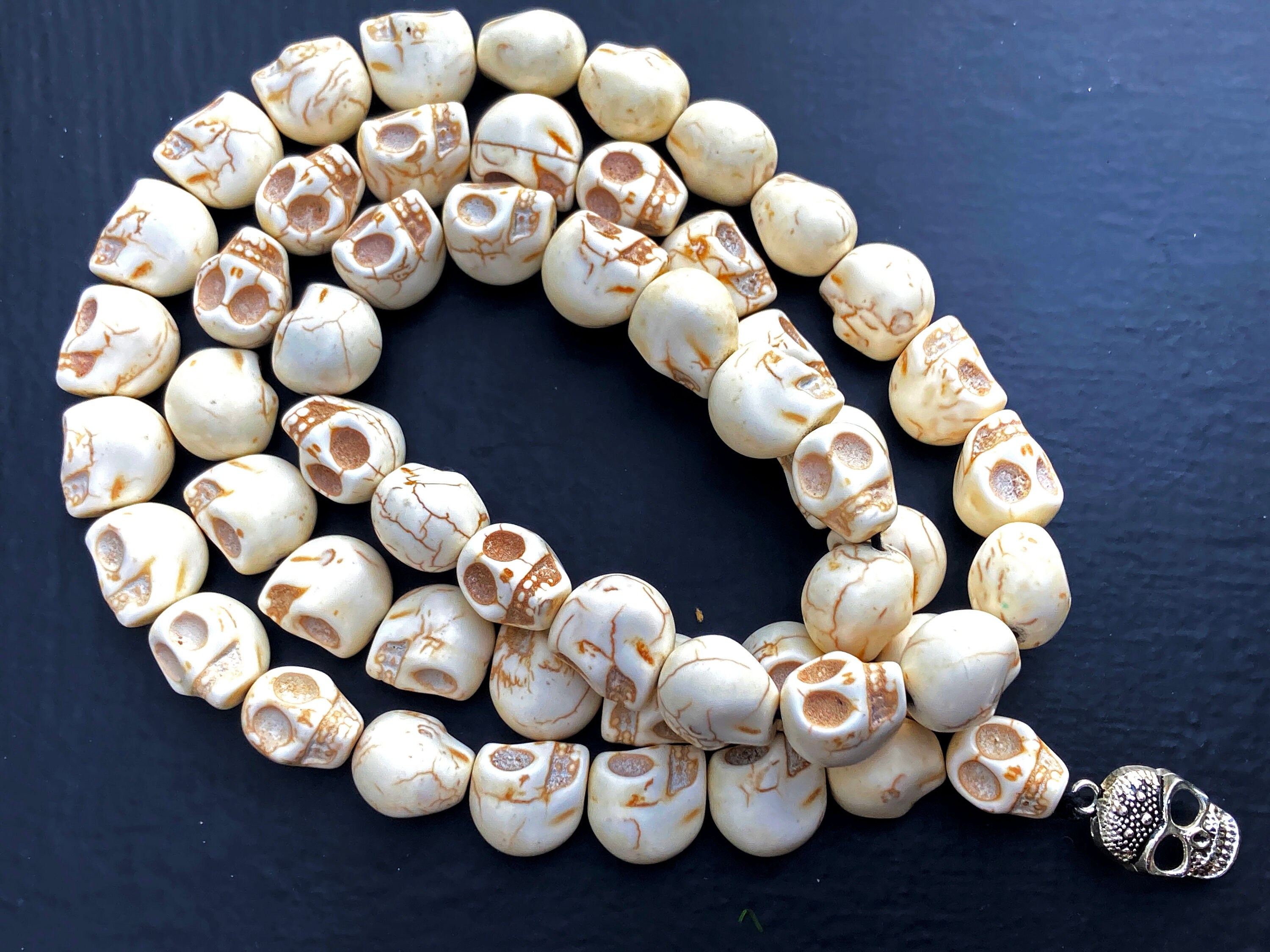 Skull Mala Kapala Prayer Beads Protection Necklace Buddhist - Etsy