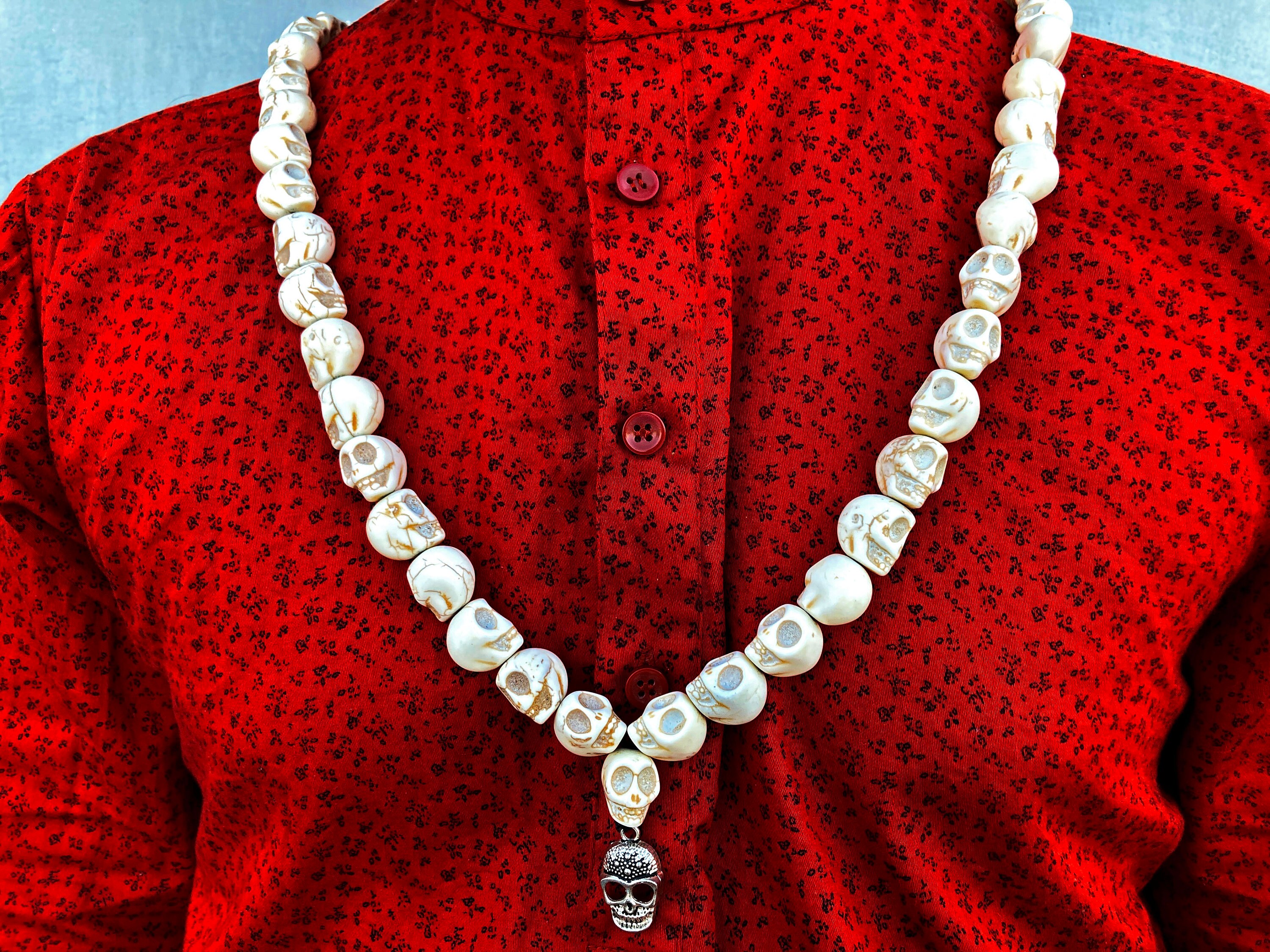 Skull Mala Kapala Prayer Beads Protection Necklace Buddhist - Etsy