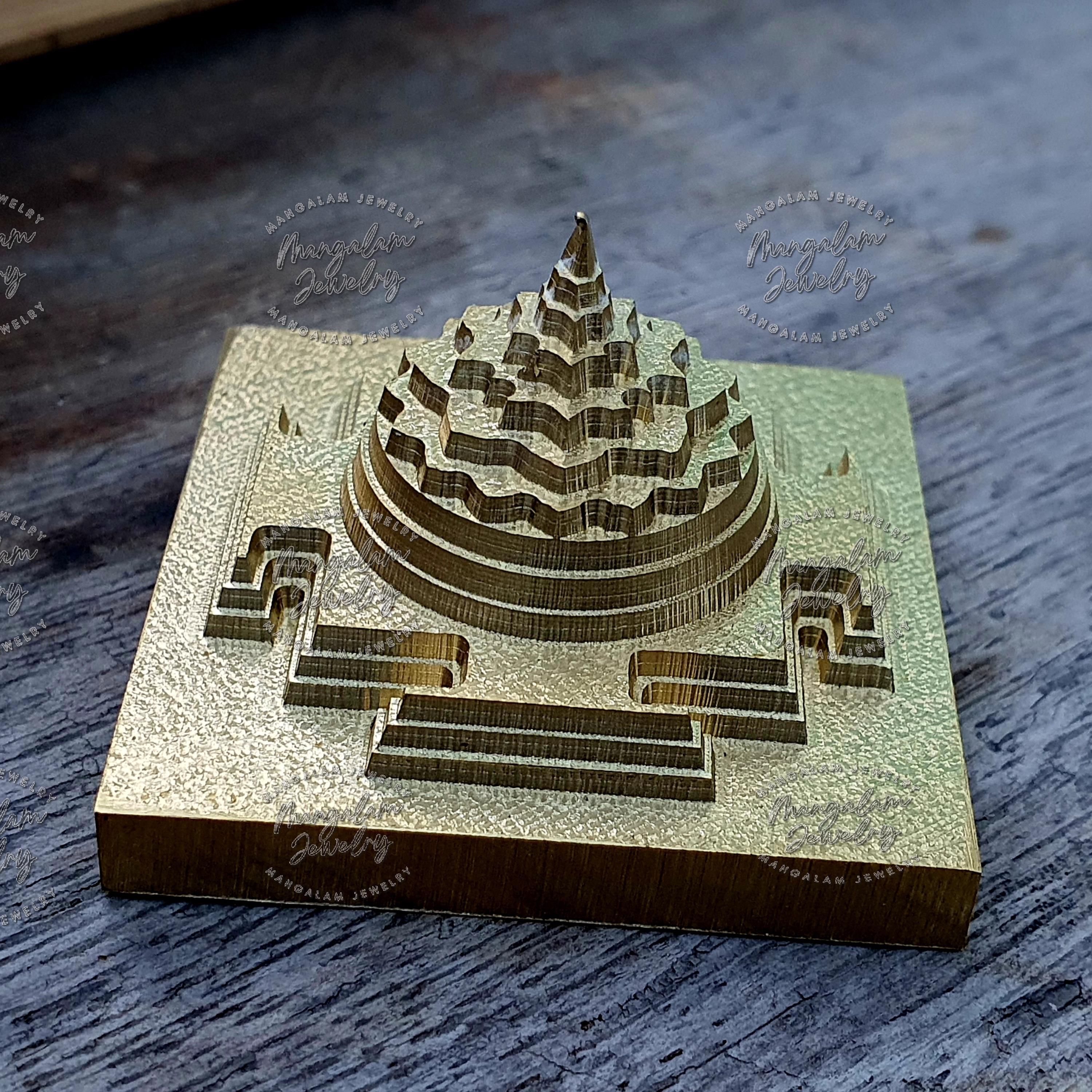 Akhand Meru Shree Yantra in Brass, Shri Yantra, Shri Chakra Yantra ...