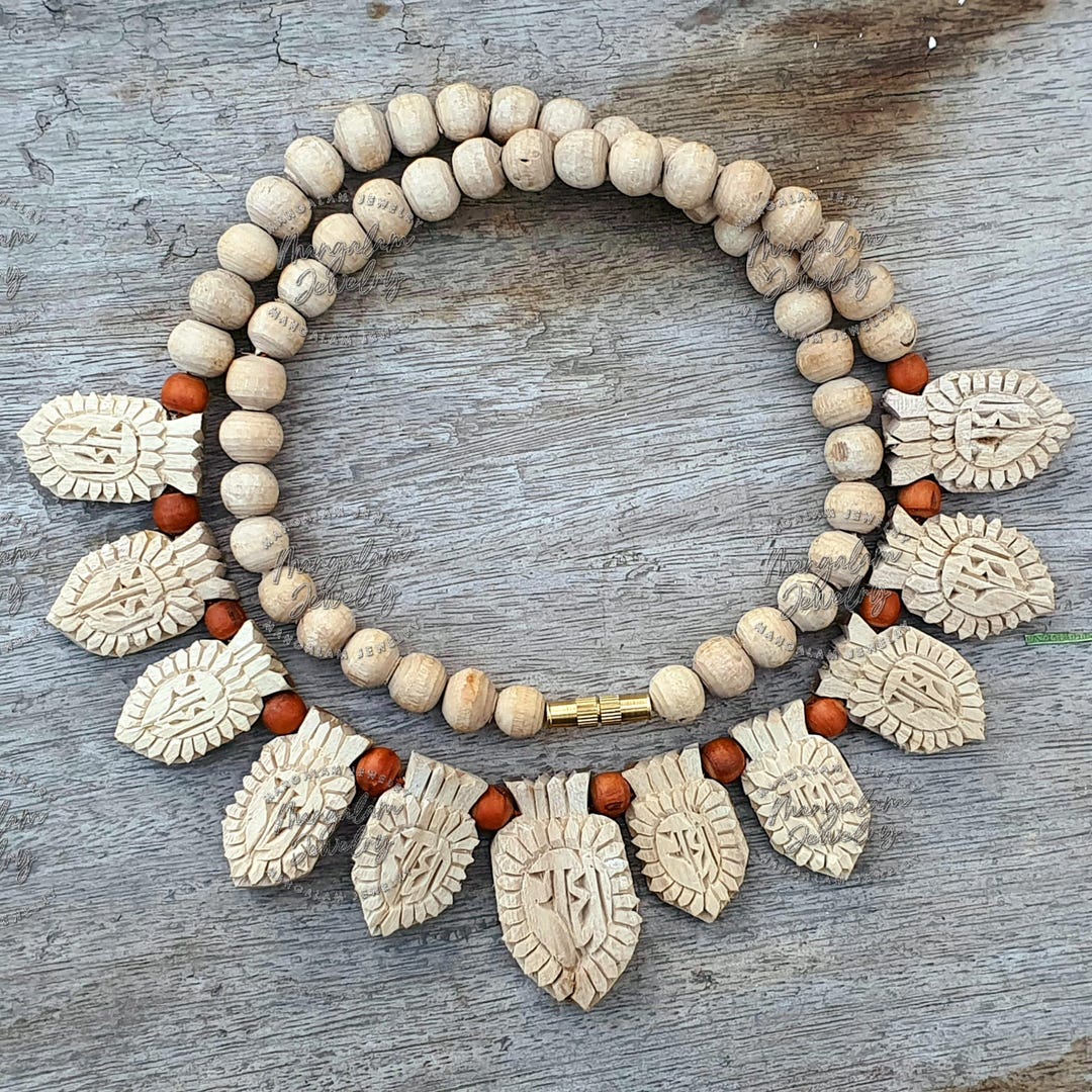 Shree Radha Tulsi Necklace, Premium Tulsi Kantha, Radha Tulsi Kantha ...