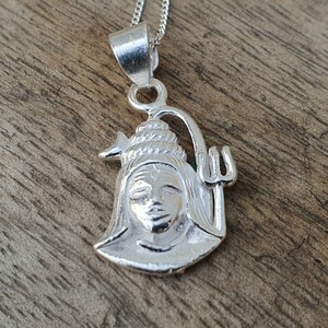 Lord Shiva Pendant in 925 Sterling Silver, India God Pendant, Shiva ...