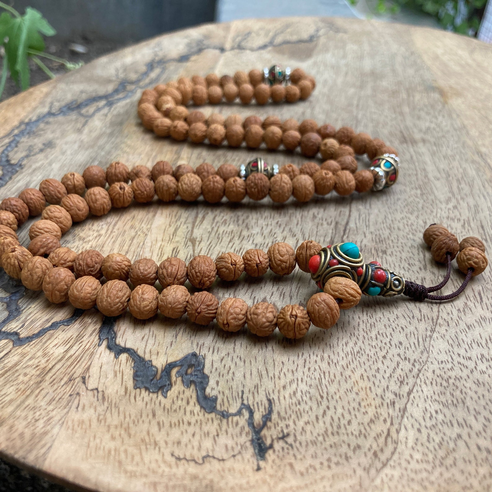 Raktu Bead Mala, Raktu Mala, Tibetan Mala, 108 Mala Bead, Yoga Jewelery ...
