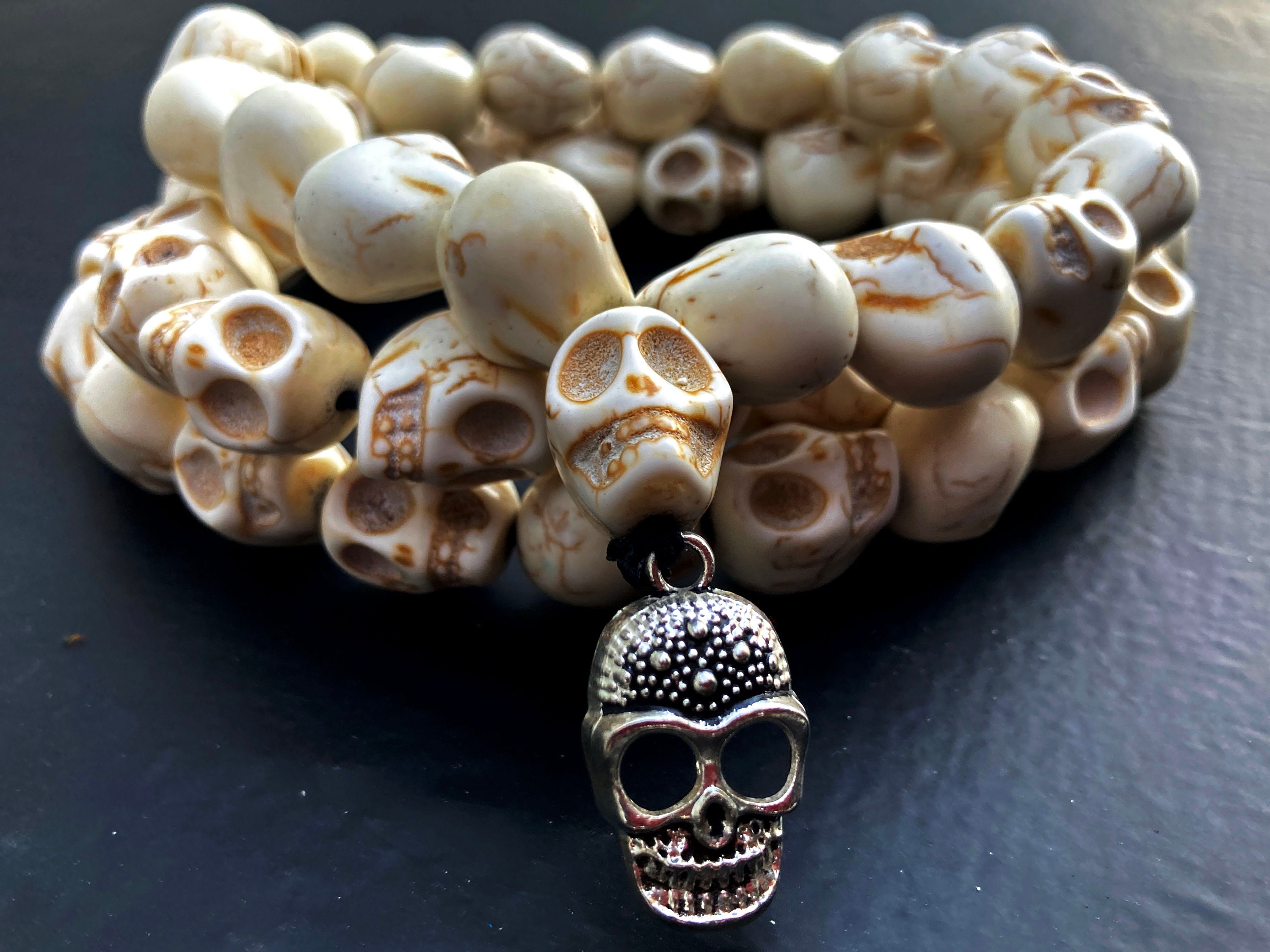 Skull Mala Kapala Prayer Beads Protection Necklace Buddhist - Etsy