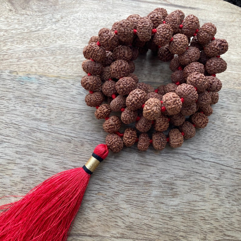 Rare Big 8 Mukhi Rudraksha Mala, 108 Mala Beads, 8 Mukhi Rudraksha ...