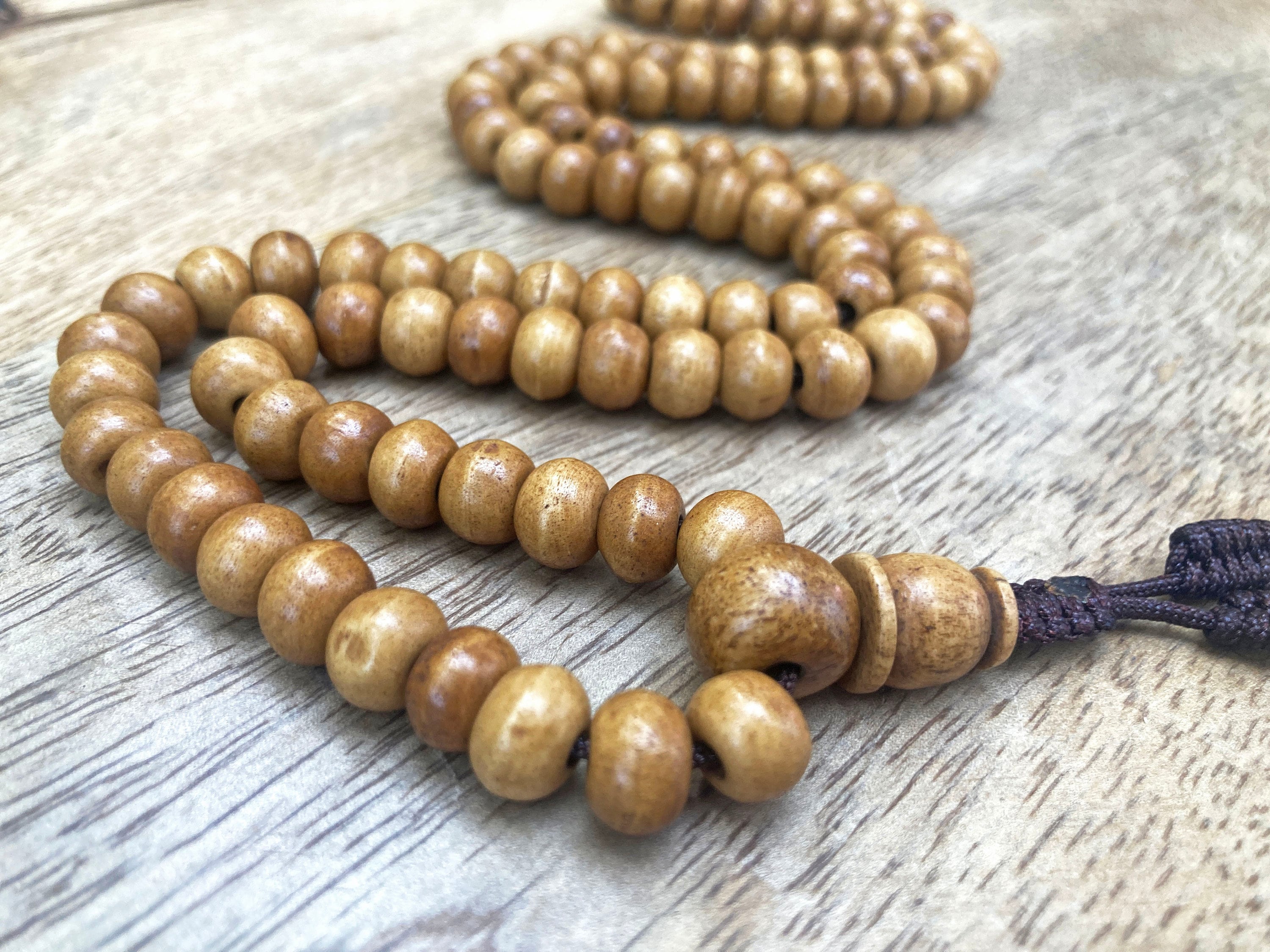 Yak Bone Tibetan Mala, Kapala Prayer Beads, Protection Necklace ...