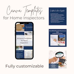 Instagram Templates for Home Inspectors Blue V. 2 / Social Media ...