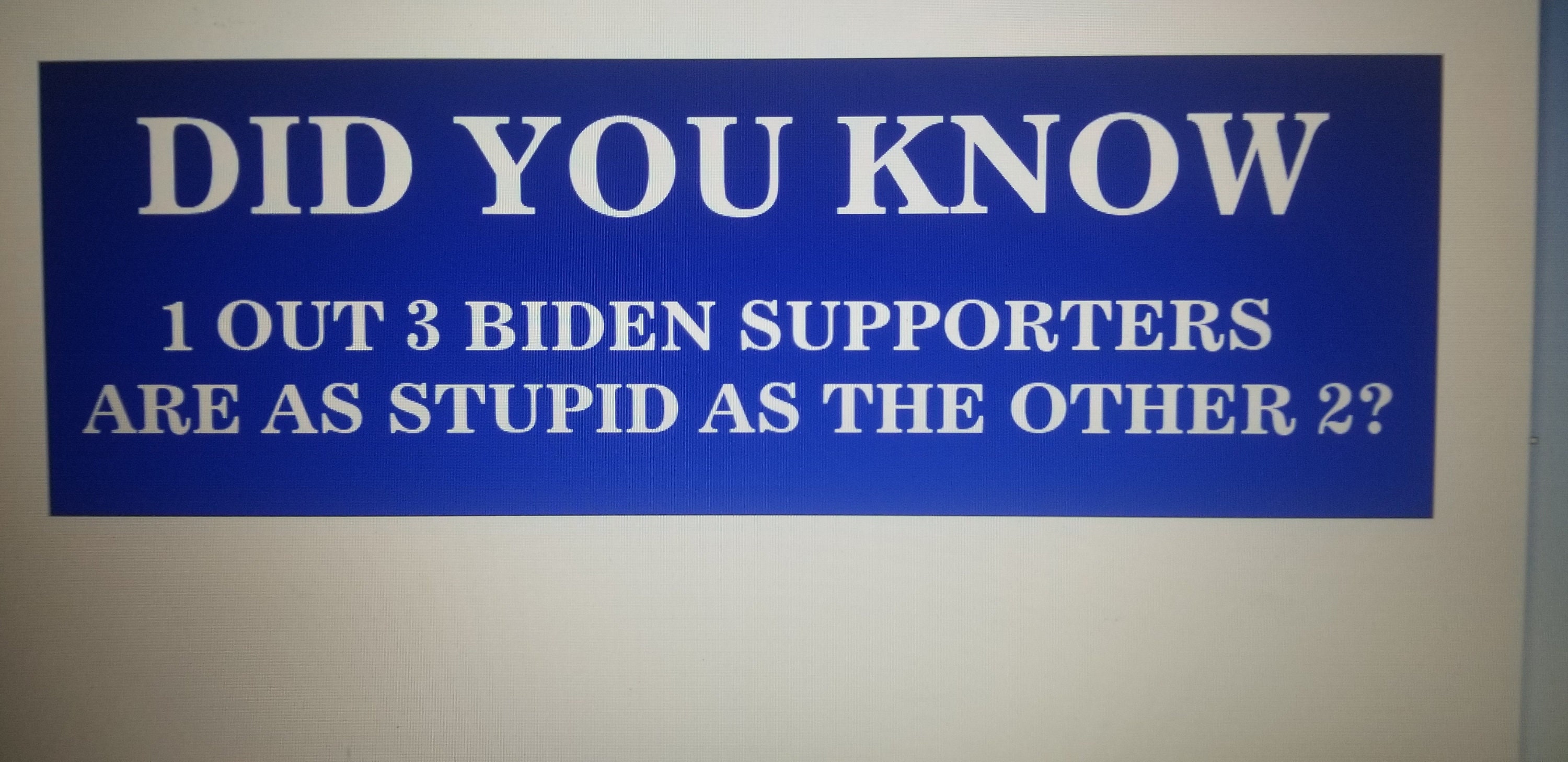 Joe Biden Bumper Sticker - Etsy