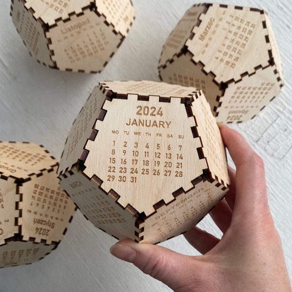 Dodecahedron Calendar - Etsy