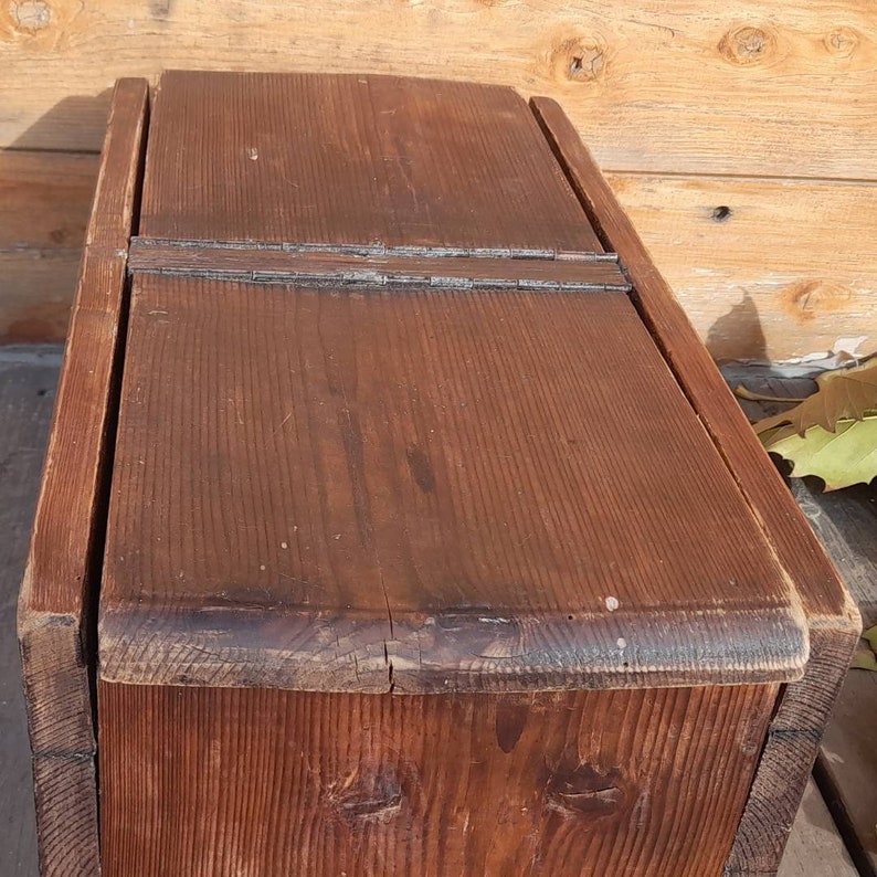 Antique Wood Tool Box, Rustic Primitive Farmhouse Decor, Vintage Wood ...