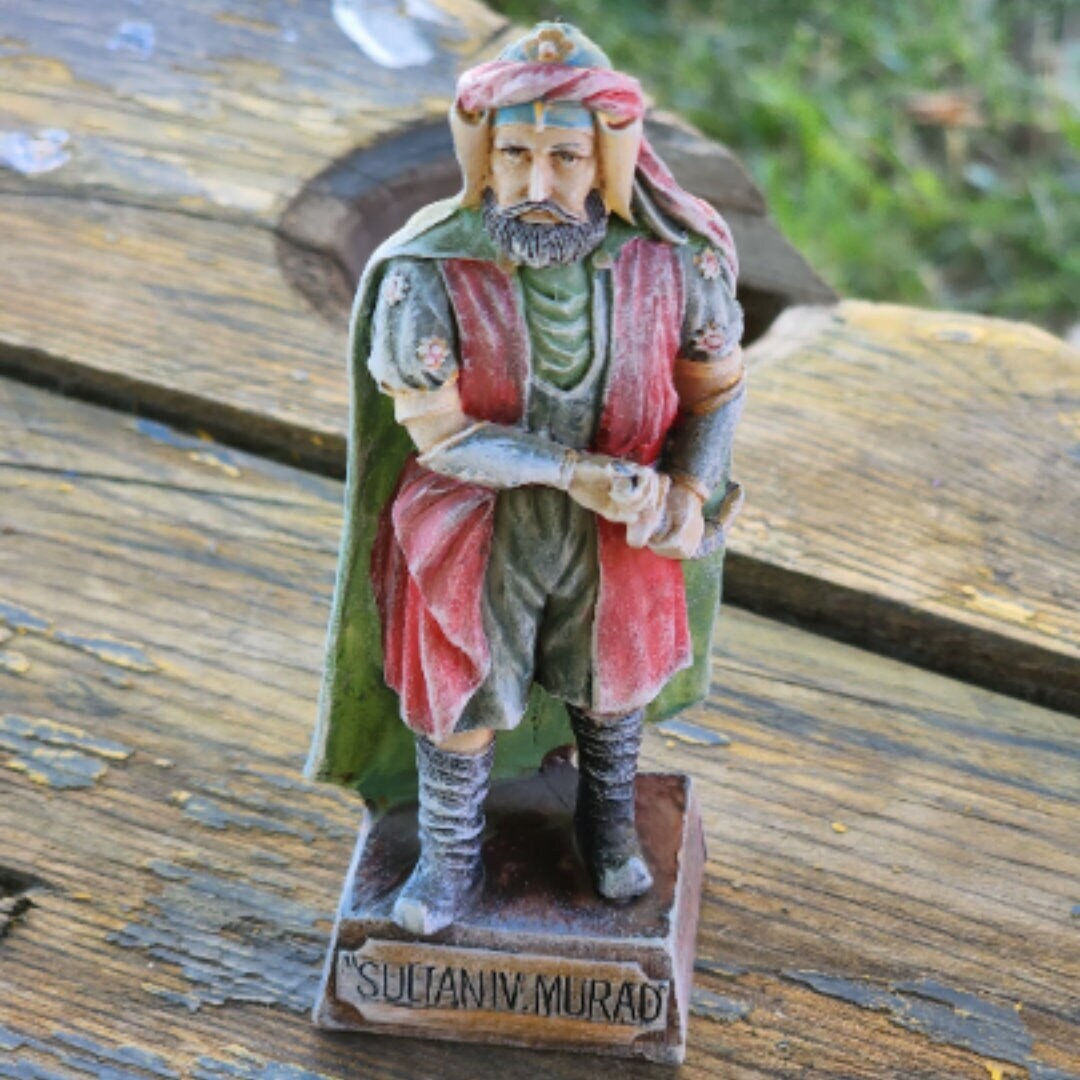 Figure, Ottoman Palace Figurine Sultan Murat IV, Trinket Figurines ...