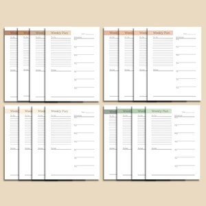 Weekly to Do List Printable, Minimalist Weekly Planner Printable ...