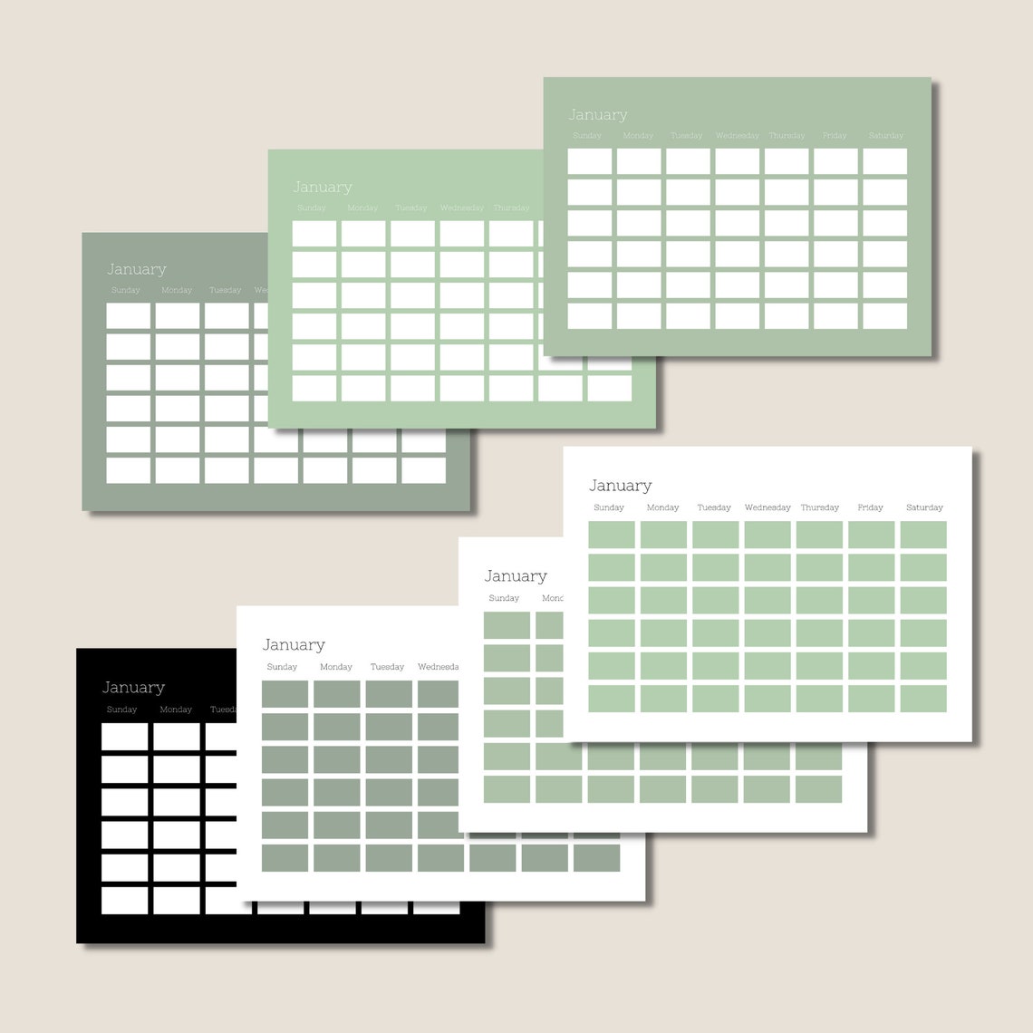 Printable Calendar 2022 Monthly Planner 2022 A4 Landscape - Etsy