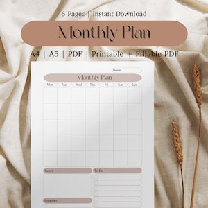 Weekly to Do List Printable, Minimalist Weekly Planner Printable ...