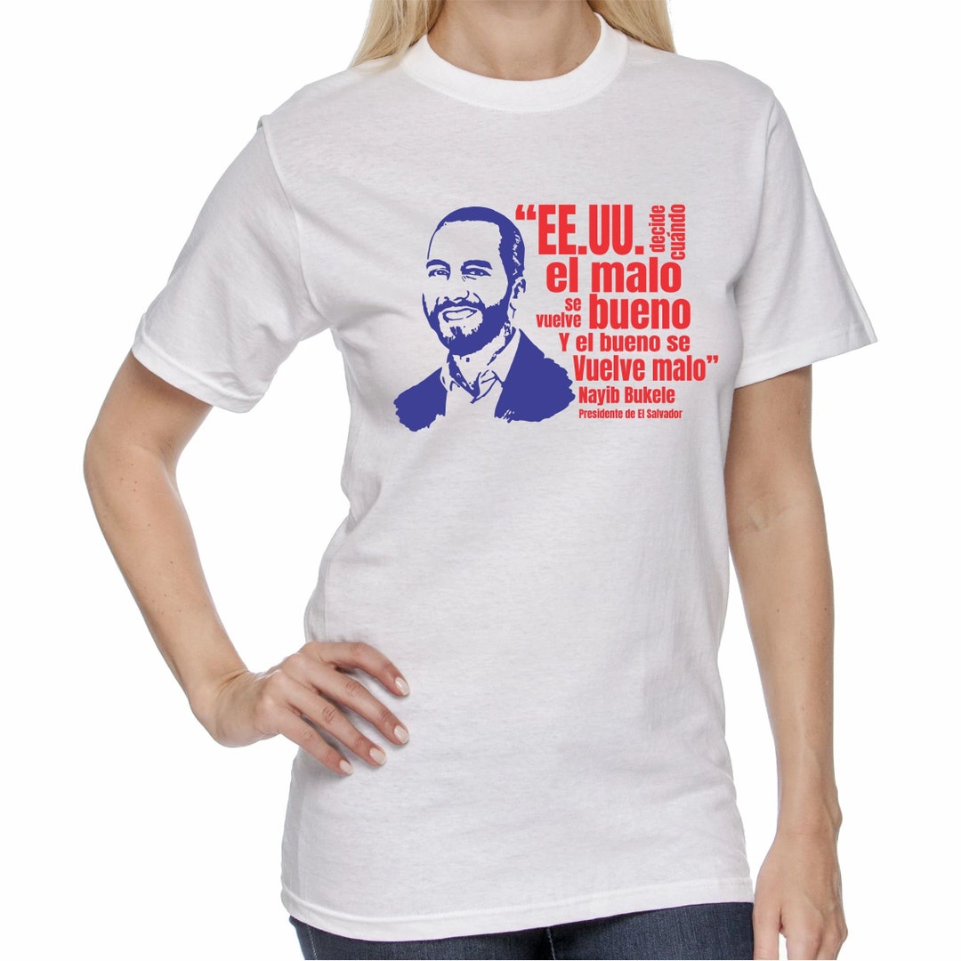 Nayib Bukele Women T-shirt, Bukele Presidente, Presidente Del Salvador ...
