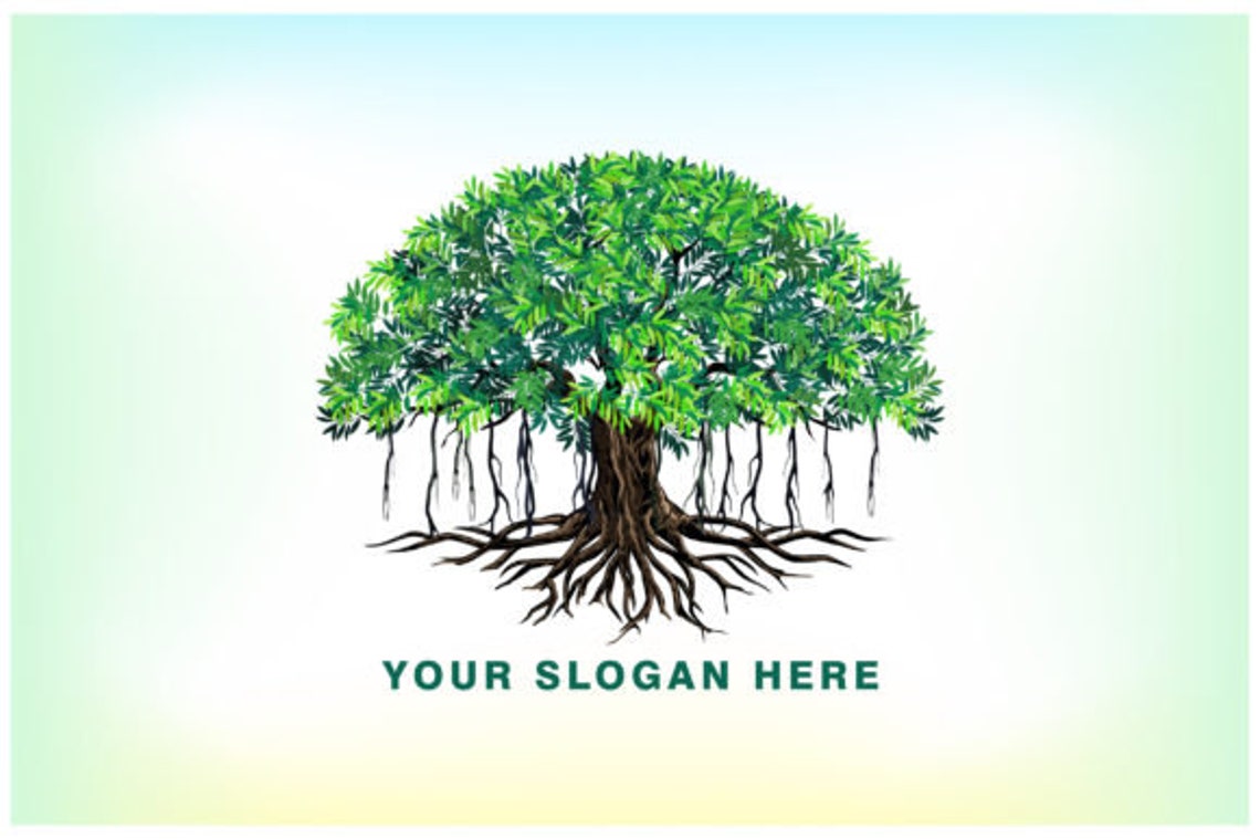 Banyan Tree Logo Designs, Banyan Tree Logo Template, Banyan Tree Logo ...