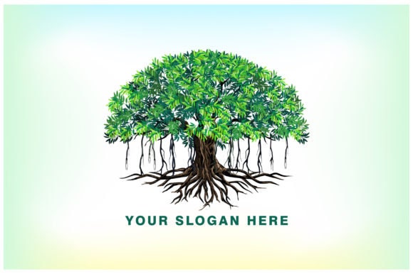 Banyan Tree Logo Designs, Banyan Tree Logo Template, Banyan Tree Logo ...