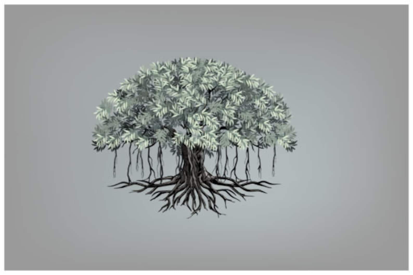 Banyan Tree Logo Designs, Banyan Tree Logo Template, Banyan Tree Logo ...