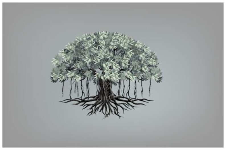 Banyan Tree Logo Designs, Banyan Tree Logo Template, Banyan Tree Logo ...