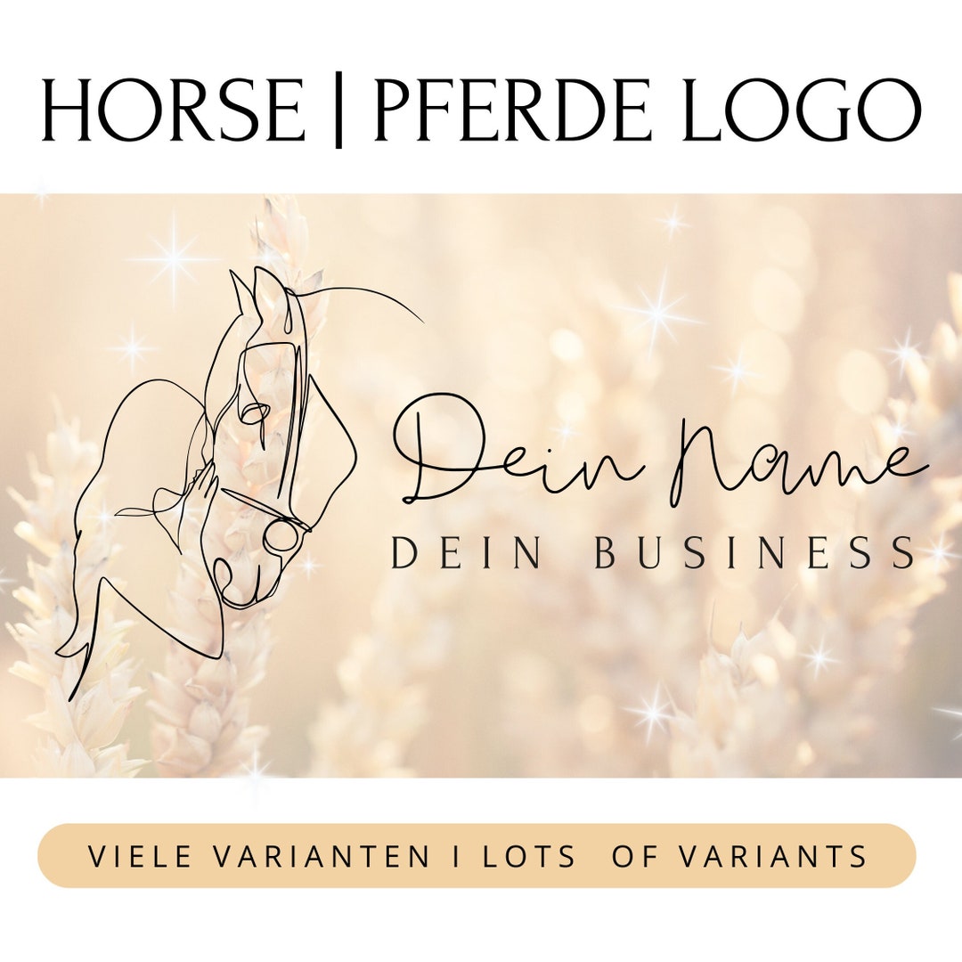 One Line Logo Design With Horse | for Riding Stables, Dressage, Horse ...