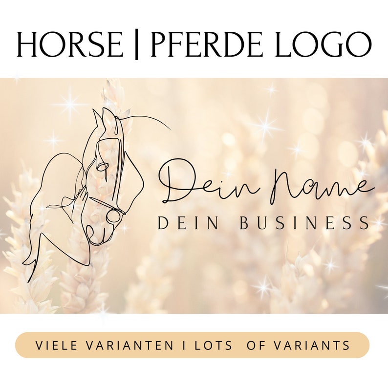 One Line Logo Design With Horse | for Riding Stables, Dressage, Horse ...