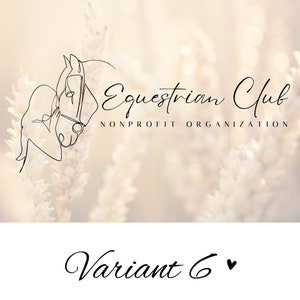 Custom One Line Horse Logo Design – Perfect for Horse Clubs, Equine ...