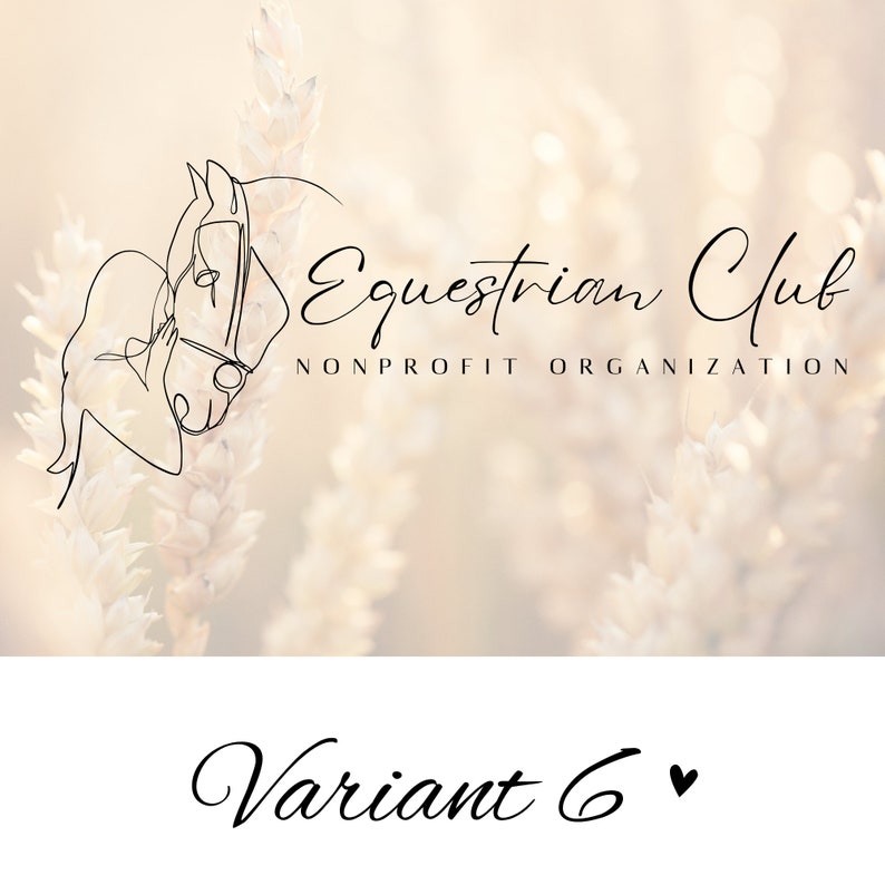 Custom One Line Horse Logo Design – Perfect for Horse Clubs, Equine ...