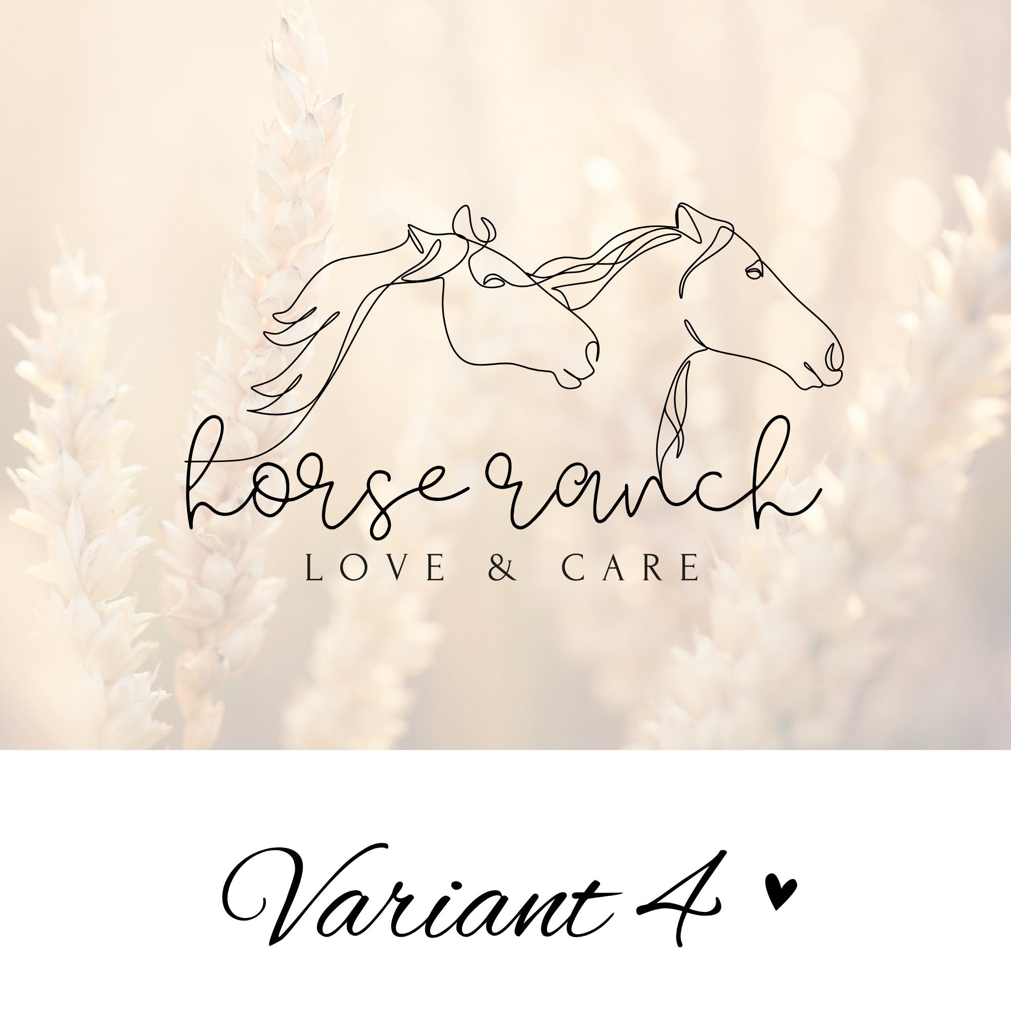 Custom One Line Horse Logo Design – Perfect for Horse Clubs, Equine ...