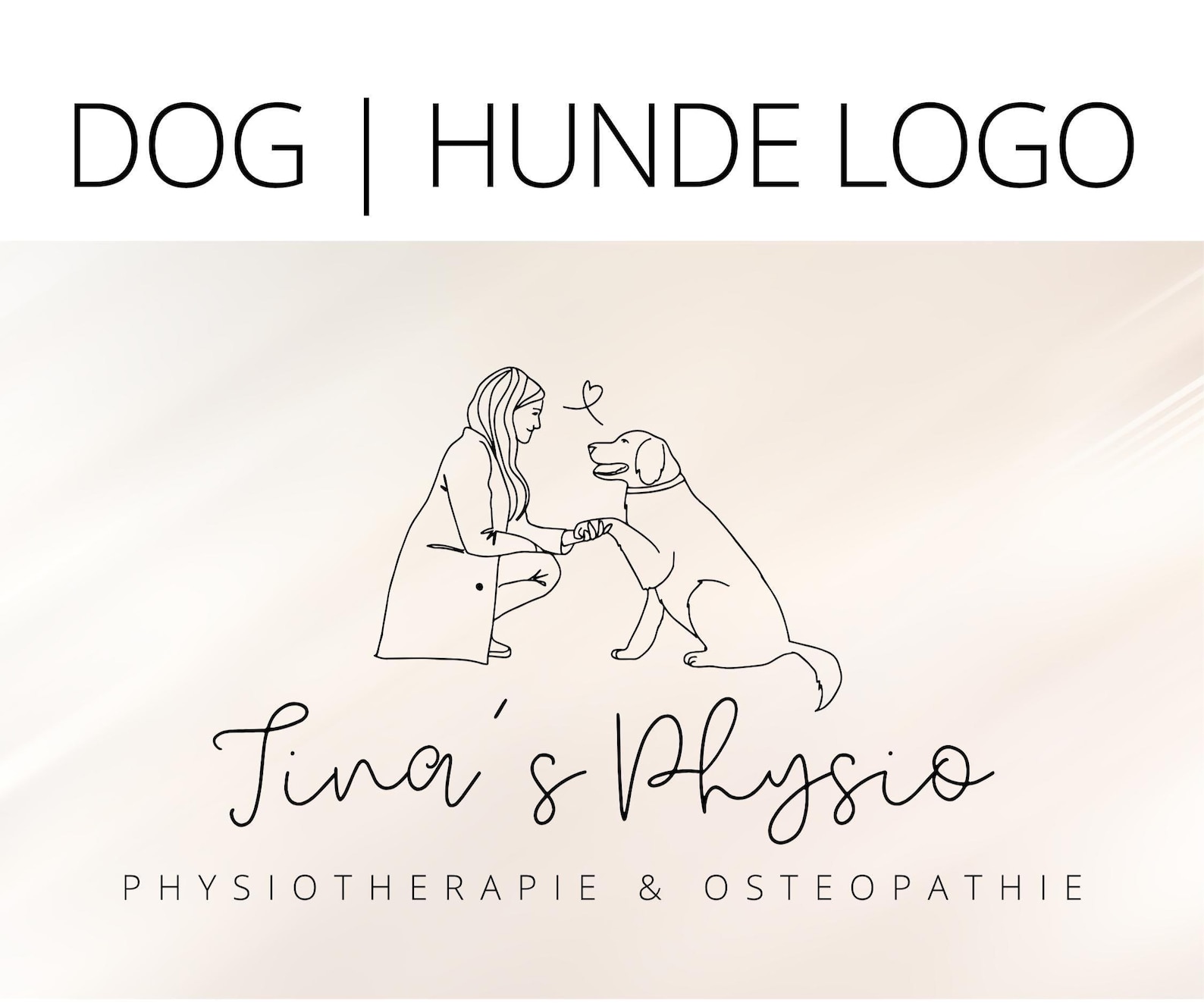 Custom Dog Logo – 8 Line Art Logo Variants – for Dog Trainer, Dog ...