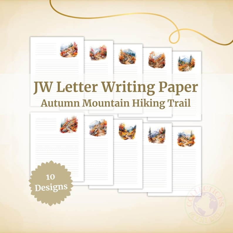 JW Letter Writing Paper Printable PDF – 10 Designs Lined & Unlined ...