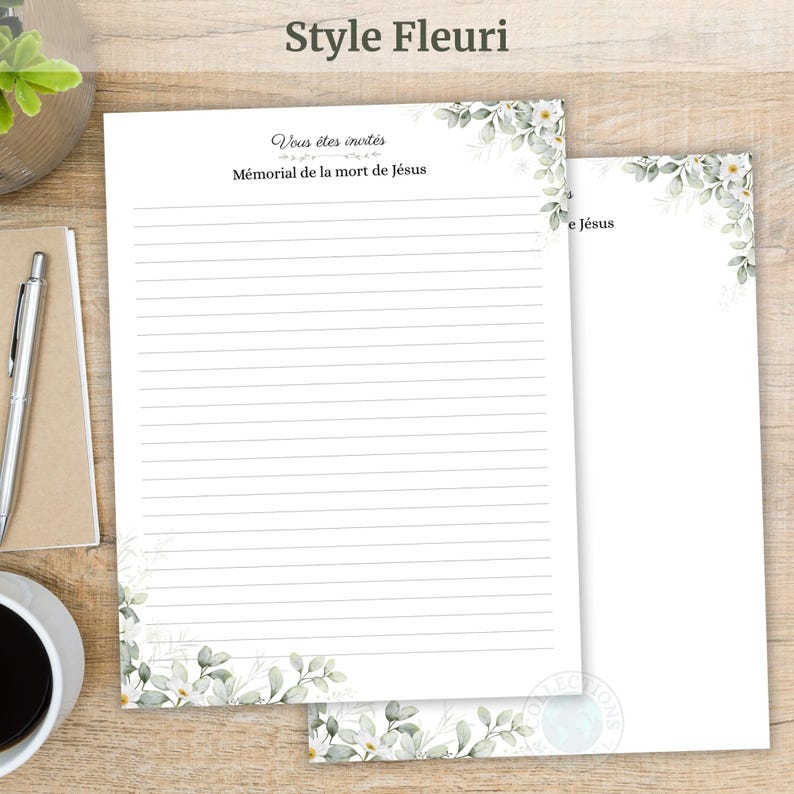 JW Memorial 2026 French Mail Kit - Letter Paper and Matching Envelopes ...