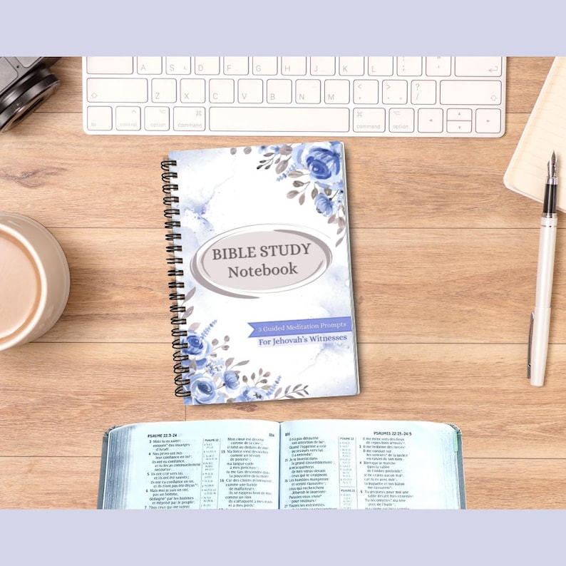JW Bible Study Notebook Printable | A5 Style Guided Meditation Journal ...