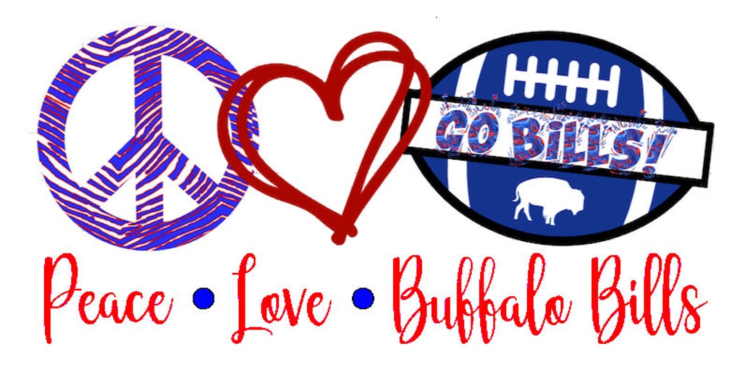 Peace Love Buffalo Bills Sticker or Magnet - Etsy