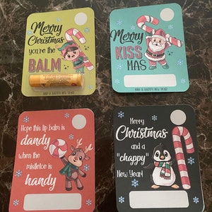 Christmas Card Christmas Lip Balm Holder Christmas Gift for Kids ...