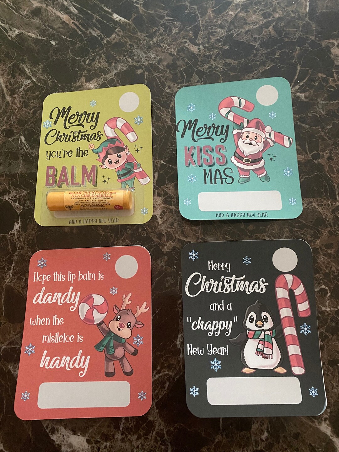 Christmas Card Christmas Lip Balm Holder Christmas Gift for Kids ...