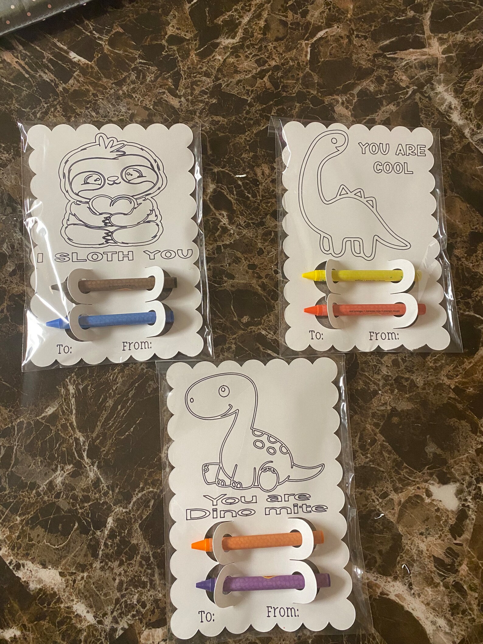 Valentine Coloring Cards Animal Coloring Card Valentines - Etsy