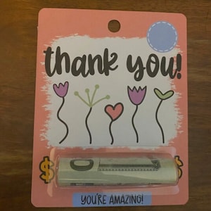 Thank You Money Card | Thank You Card | Thank Greeting Card ...