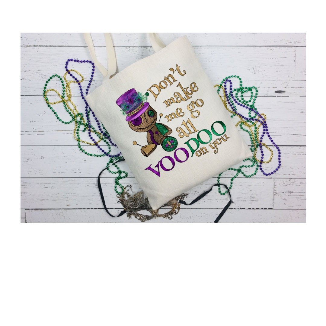 Mardi Gras Bead Bag, Mardi Gras Tote Bag, Mardi Gras Canvas Bag, Mardi ...