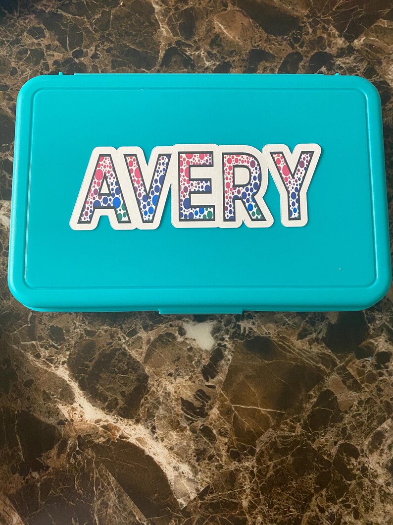 Personalized Pencil Box: Back to School Supplies, Custom Crayon Box - Etsy