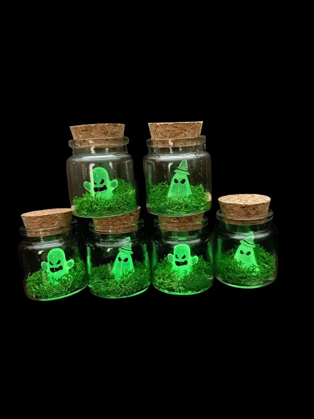Glow in the Dark Pet Ghost in a Bottle - Halloween Decor - Etsy