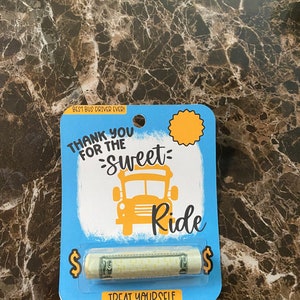 Bus Driver Money Card | | Bus Driver Appreciation Card | Bus Driver ...