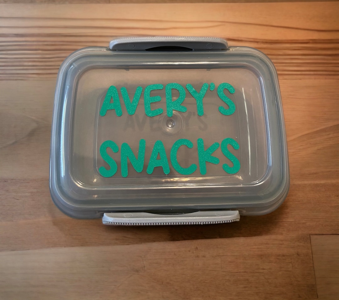 Snack Box, Personalized Snack Container, School Snack Box, Toddler ...