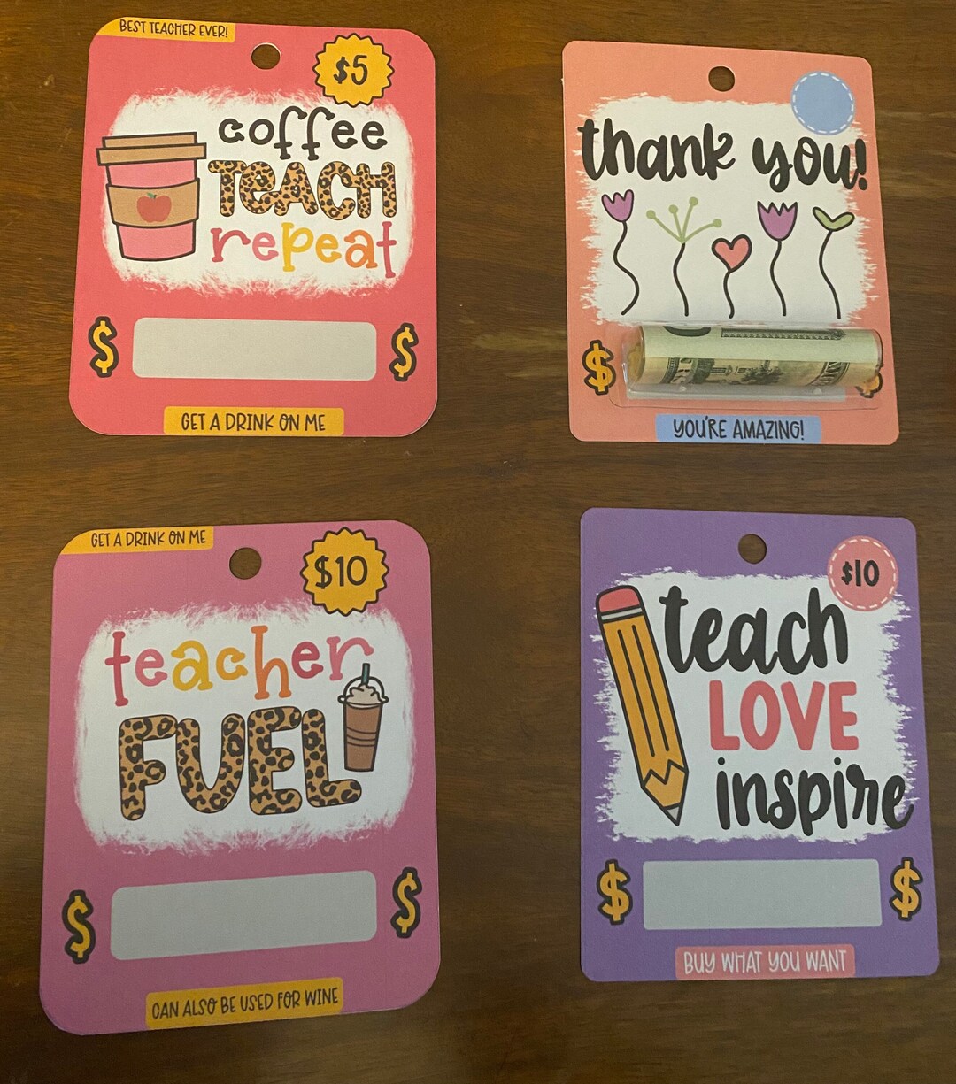 Teacher Appreciation Money Card | Teacher Week Gift | Gift for a ...