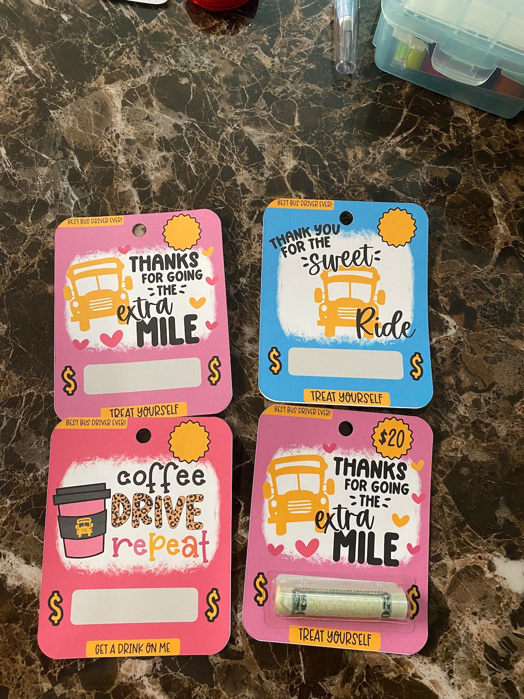 Bus Driver Money Card | | Bus Driver Appreciation Card | Bus Driver ...