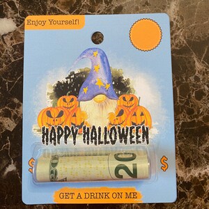 Halloween Money Card Halloween Gift for Adults | Trick or Treat | Gifts ...