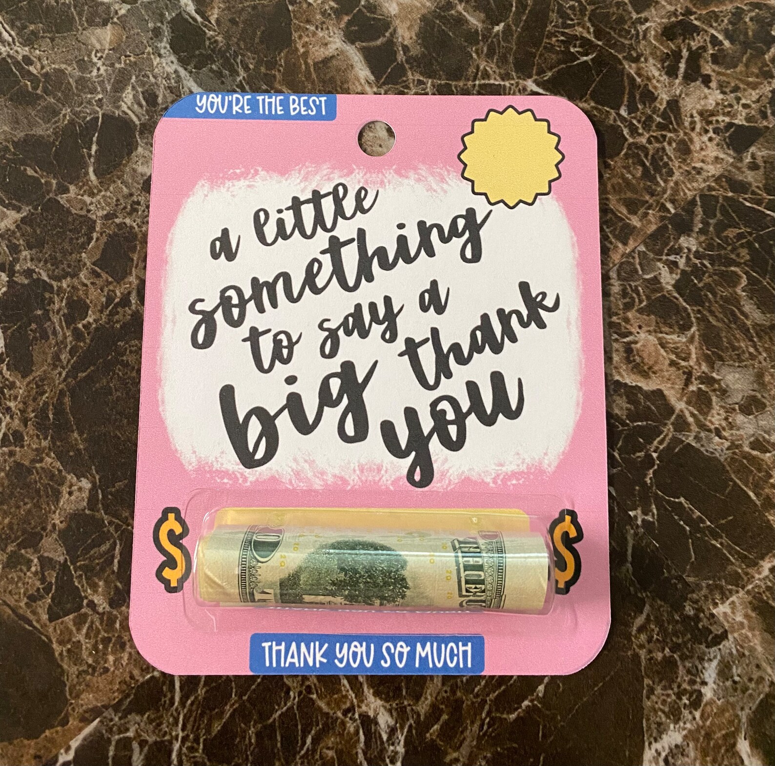 Thank You Money Card Thank You Card Thank Greeting Card - Etsy