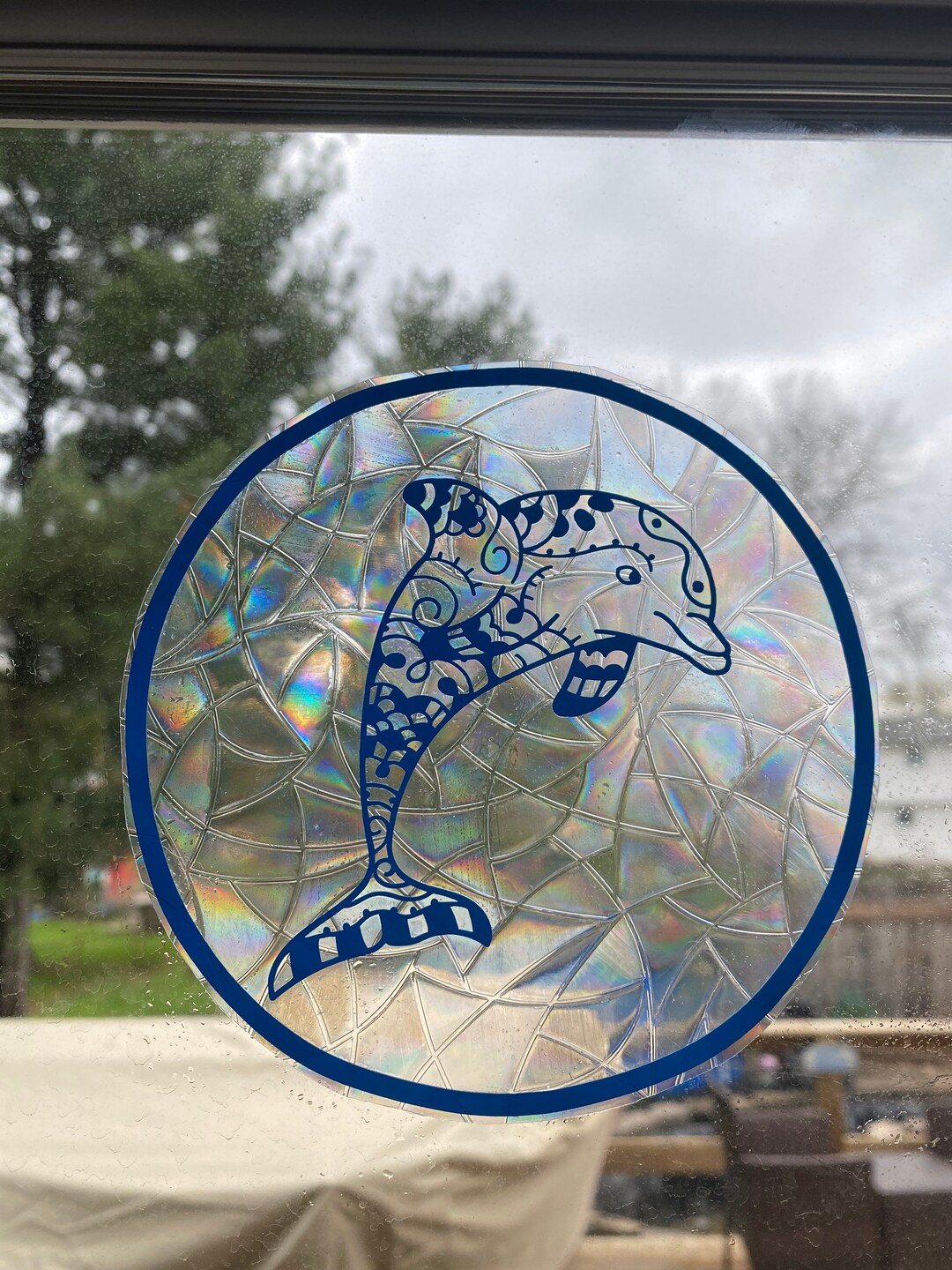 Dolphin Window Cling, Dolphin Window Decal, Static Cling Window Cling ...