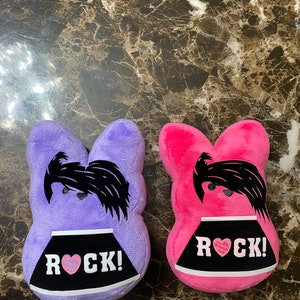 Punk Rock Plush, Plush Bunny , Emo Plush, Rock Plush Rabbit, Easter Gift, Easter Basket Stuffers ...