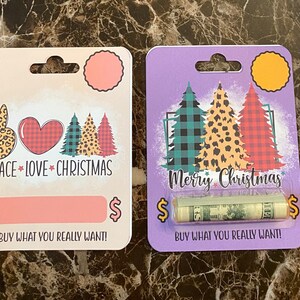 Christmas Money Card | Christmas Card | Christmas Greeting Card | Money ...