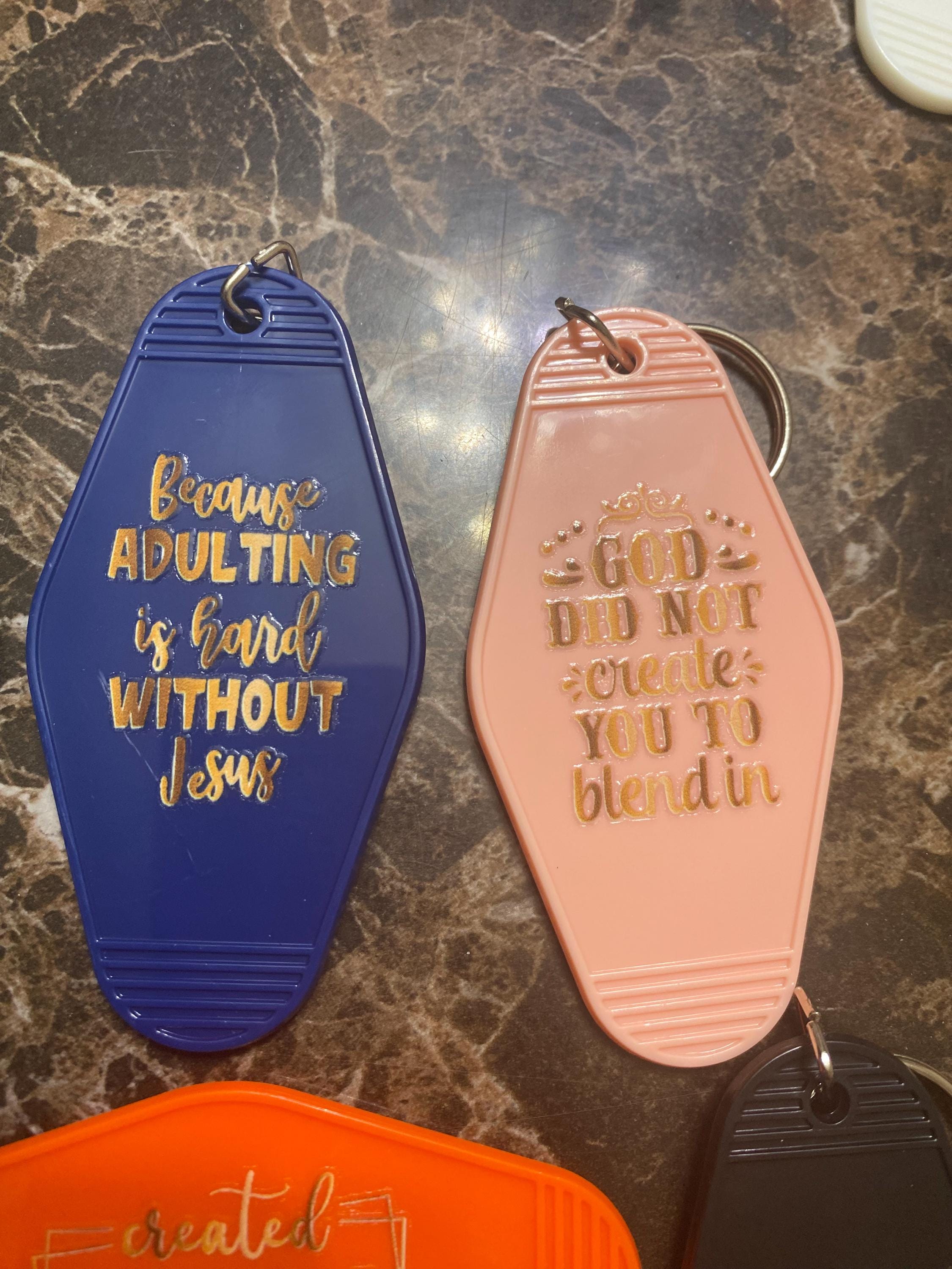Faith-inspired Retro Motel Keychain – Inspirational & Uplifting Gift ...